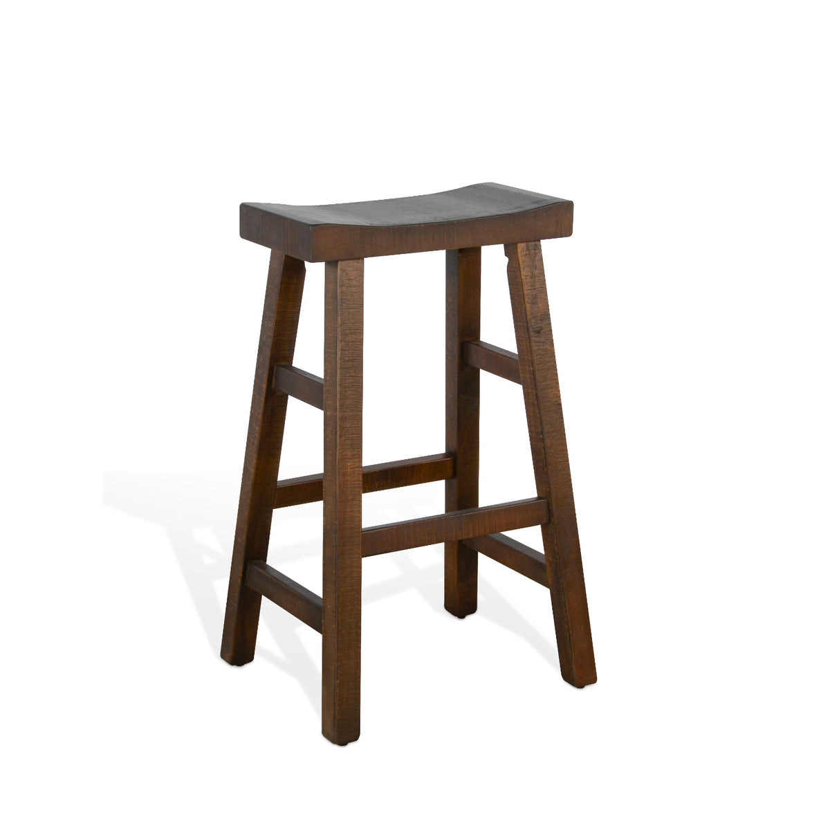 Sunny Designs Bar Saddle Seat Stool, Wood Seat Tobacco Leaf — Bed ...