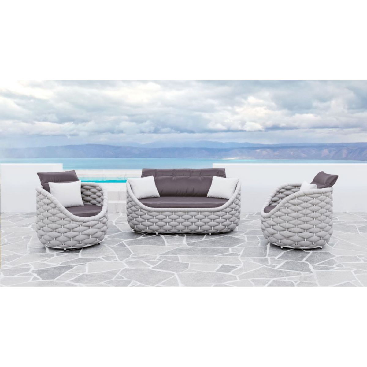 Zuo Coral Reef Accent Chair Gray — Bed & Sofa Hub