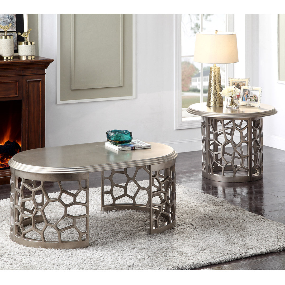 Homey Design Hd-8912 S – 3 Pc Coffee Table Set Accent Furniture — Bed ...