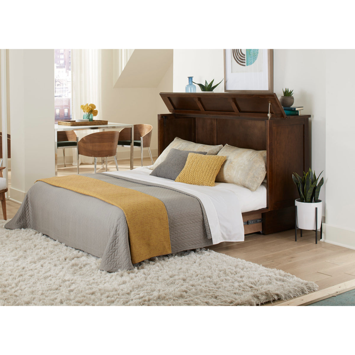 Arason Enterprises Creden-ZzZ Bridgeport Queen Size Cabinet Bed — Bed ...