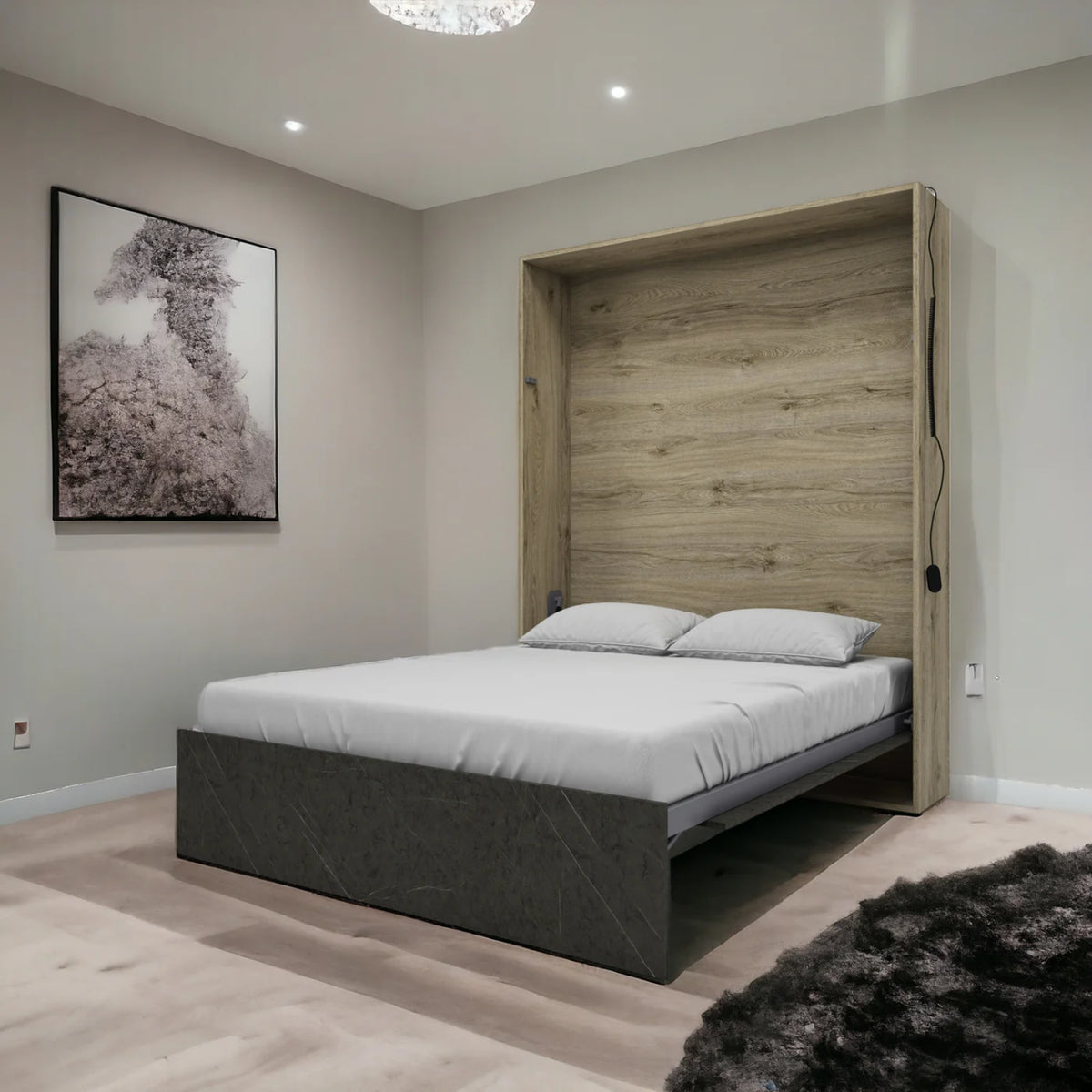 Maxima House Murphy Bed European Queen Size with Remote Control, Inven ...