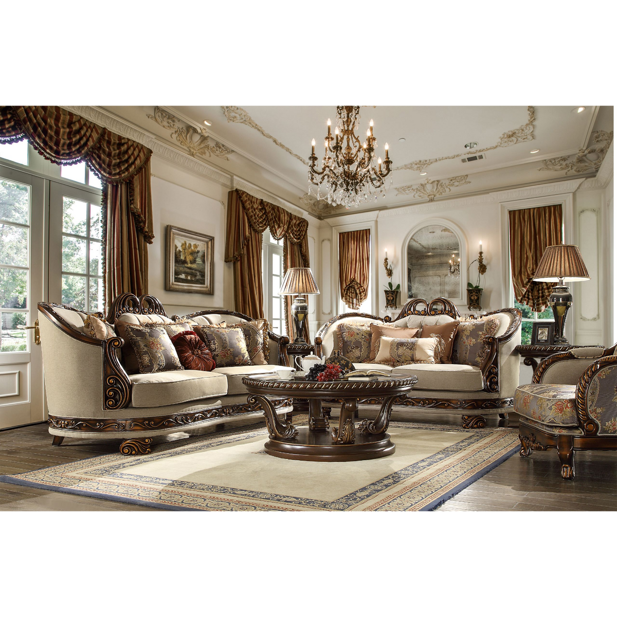 Homey Design HD-1623 – 3PC SOFA Living Room Set HD-1623-SSET3 — Bed ...