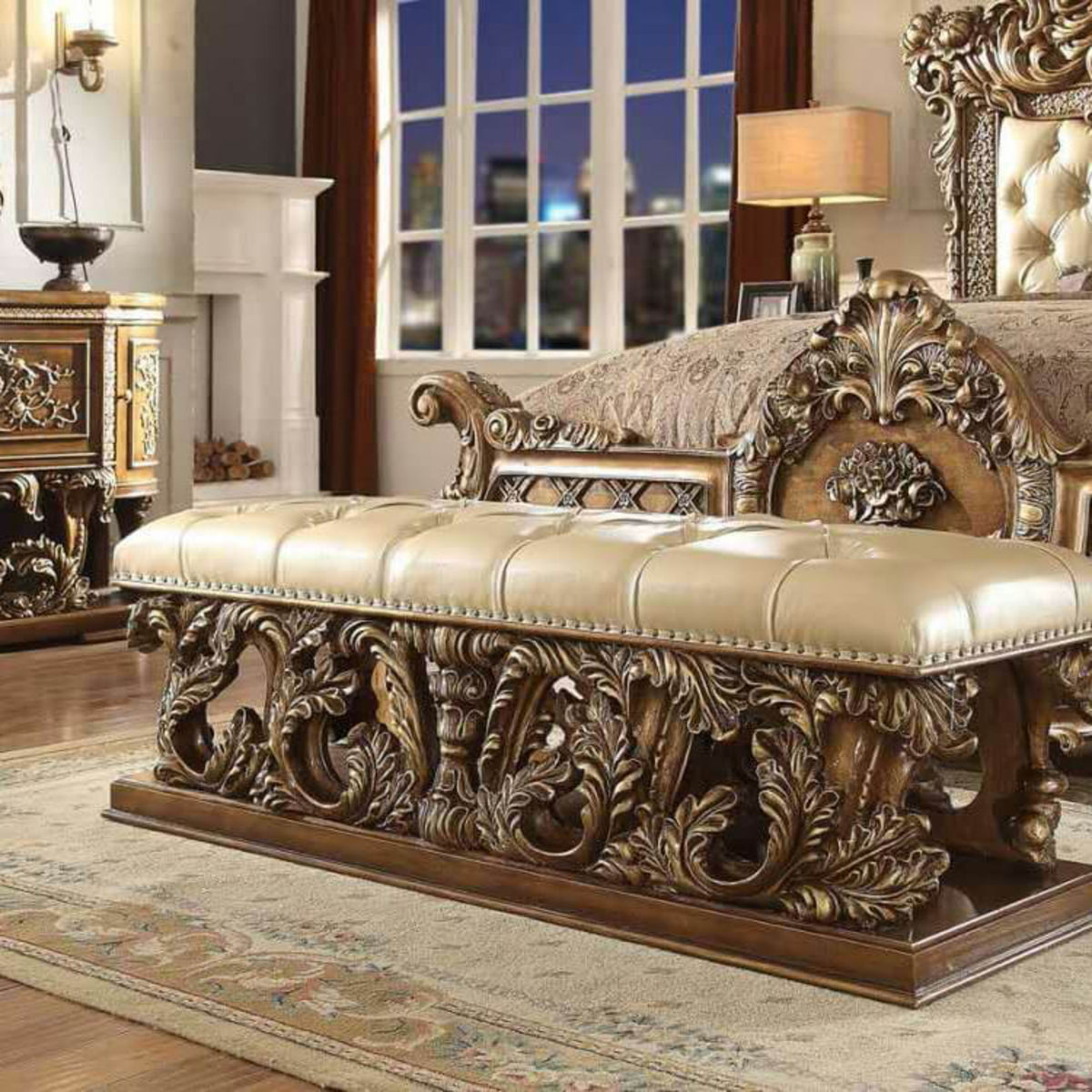 Homey Design Hd-8018 – Accent Bench — Bed & Sofa Hub