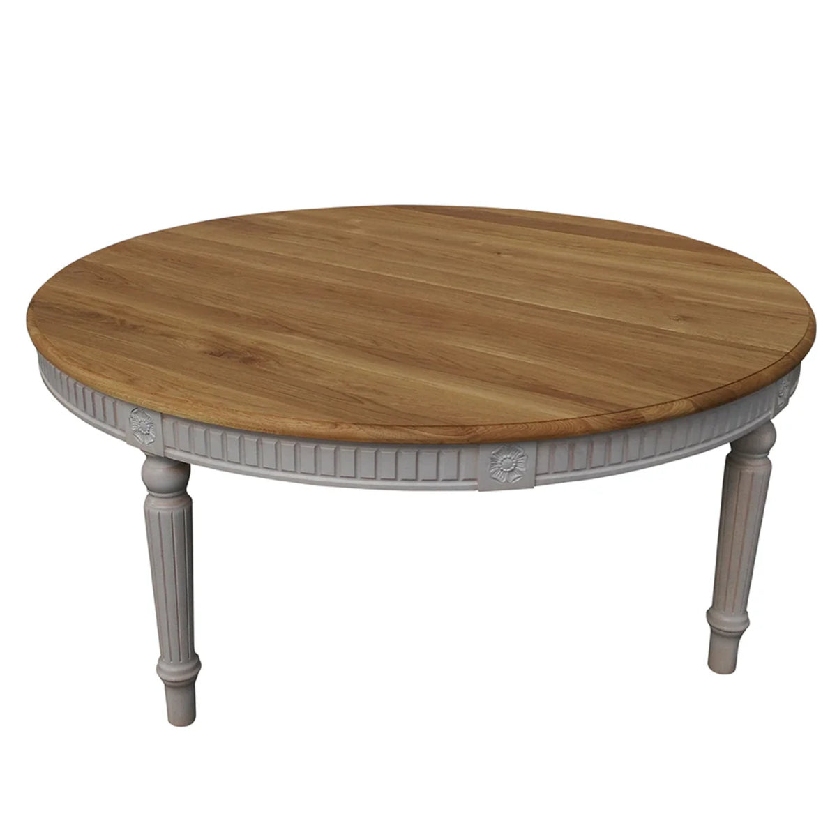 Maxima House Solid Wood Round Dining Table Badi, for Up to 6 People ...